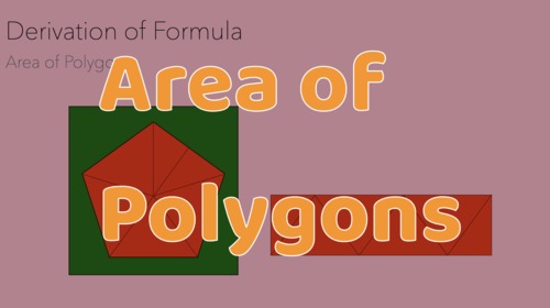 Montessori Derivation of Formula: Area of Polygons Presentation | TPT