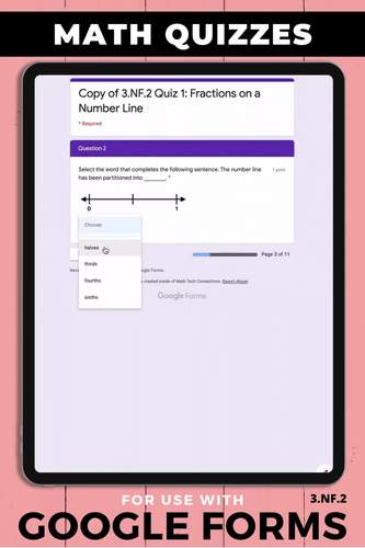 3rd Grade Math Google FORMS - Fractions: 9 Paperless Activities | TpT