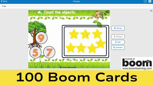 Kindergarten Mid-Year Math Review & Assessment | Digital Boom Cards