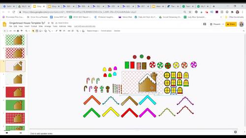 Build a Digital Gingerbread House Craft | FUN Christmas Google Slides ...