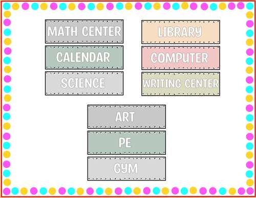 Printable Boho Neutral Classroom Schedule Cards, Schedule Labels, Editable