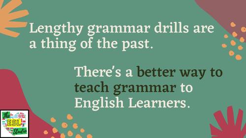 Grammar Warm-Ups for ESL | Sentence Study | "To Be" & Subject Pronouns