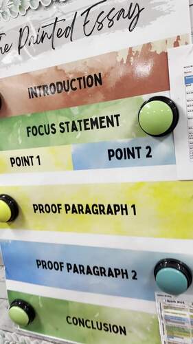 The Painted Essay Graphic Organizer & Anchor Chart Poster Multiple ...