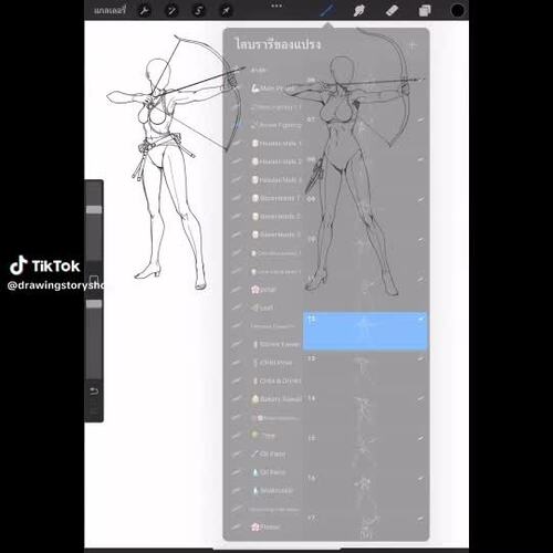 100 Procreate Fighting Stamp Brushes,Procreate Anime Fight Body Poses
