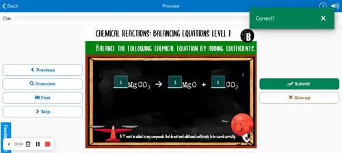 Chemistry BOOM Cards: Balancing Equations Level 1 by Bazinga Brown