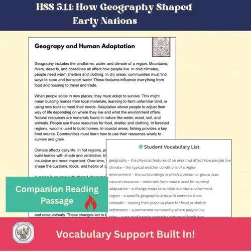 5th Grade History Puzzle Pack, Geography & Early Peoples, Crossword ...