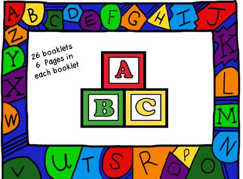 Alphabet Booklets | Activities | Worksheets | Letter Recognition & Sound