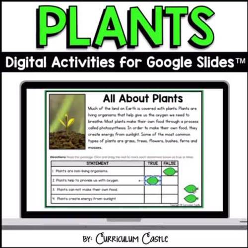Plants Digital Activities for Google Slides™ by Curriculum Castle