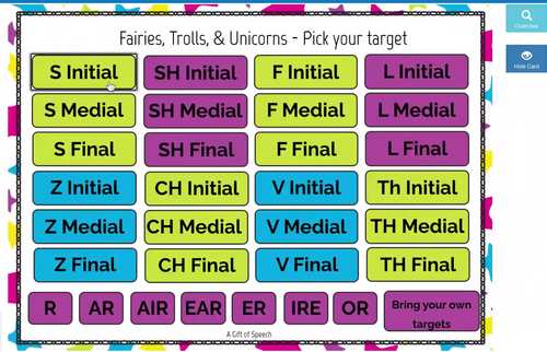 Fantasy Articulation NO PREP Boom Cards™ Unicorns, Fairies, & Trolls