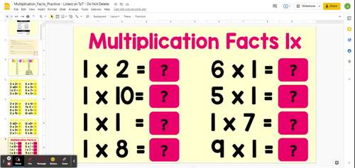 Multiplication and Division Fact Fluency Practice Digital (Grade 3)