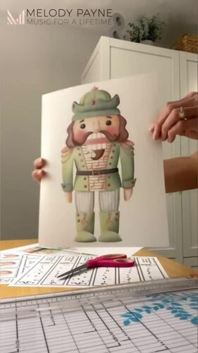 Pre-Reading Beginning Piano Sight-Reading Game - Feed the Nutcracker