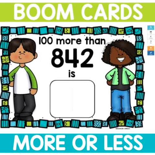 More or Less using Boom Cards by Shanon Juneau We are Better Together