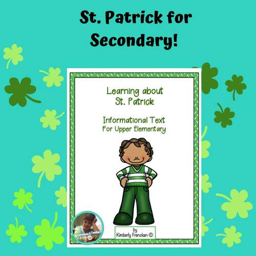 St. Patrick: NonfictionText Passages, Printables, & Semantic Gradient ...