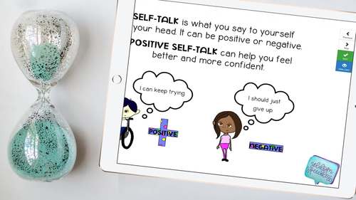 Positive Self-Talk Digital Task Cards- Set 1 hosted on Boom Cards