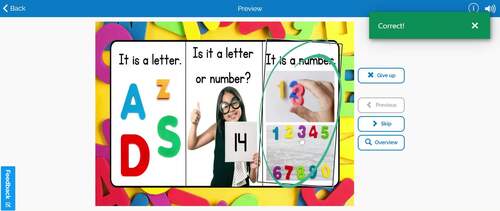 Letter or Number Concepts of Print Boom Cards by The Creative Critter
