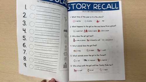 WOLF IN THE SNOW ACTIVITY BOOK & STORY COMPANION! ONOMATOPOEIA by Young ...