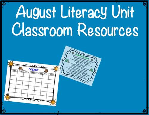 August Literacy Unit: Lesson Support For Camping Literature | TPT