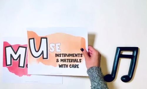 MUSIC Room Rules Poster by Teach From The Stage | TPT