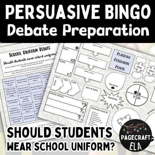 Opinion Debate | School Uniform Topic | Persuasive Rhetorical ...