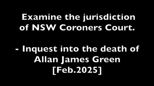 Yr.11 Legal Studies: The legal system - Role of the coroners court