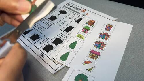 Cut & Paste Visual Discrimination Worksheets | Fine Motor Skills | PreK ...