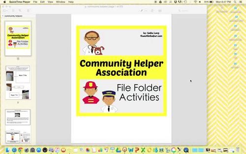 Community Helper Association File Folder Activities by The Autism Helper