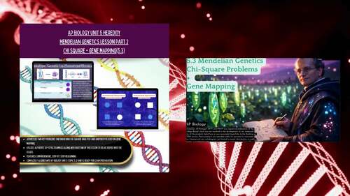 AP Biology UNIT 5 Heredity 5.3 Chi-Square Testing & Gene Map Lesson ...