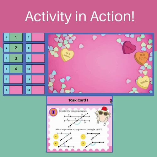 Valentine's Day - Naming Angles Using 3 Points - Digital Reveal!