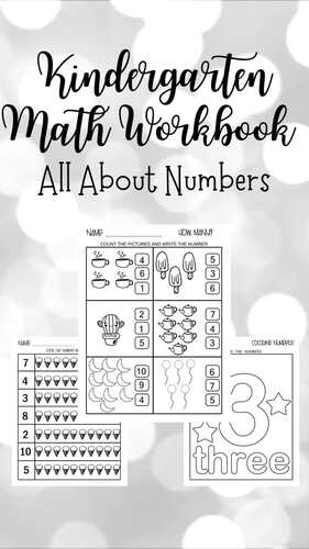 Kindergarten Math Workbook-All About the Numbers 1 to 10! | TPT