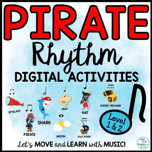 Pirate Music Activities Bundle: Songs, Dance, Chants, Rhythm, Movement