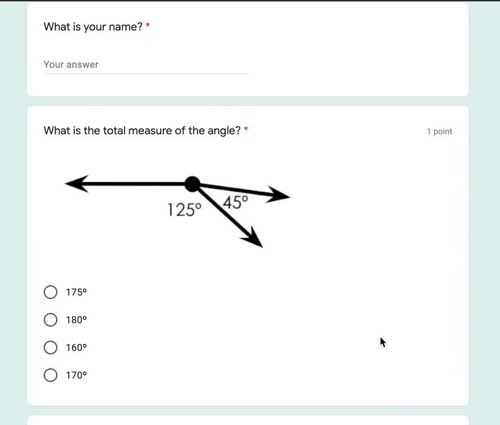 4th Grade Math Geometry Google Form Assessment Bundle by Primary Library