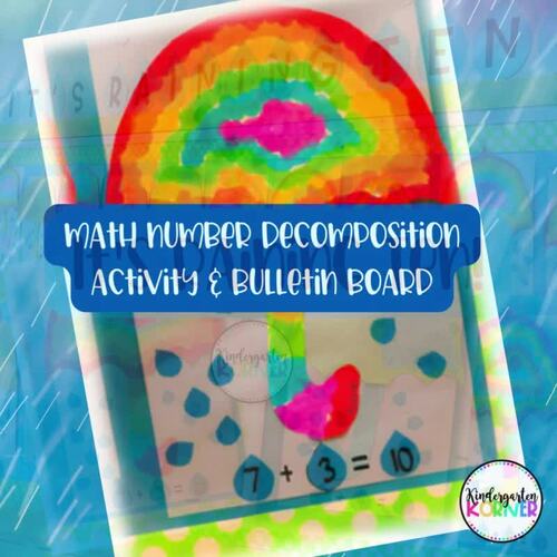 It's Raining TEN! April Showers Math Bulletin Board - Umbrella ...