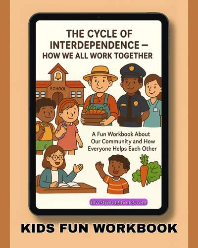 Community Interdependence Workbook | How We All Work Together | Printable
