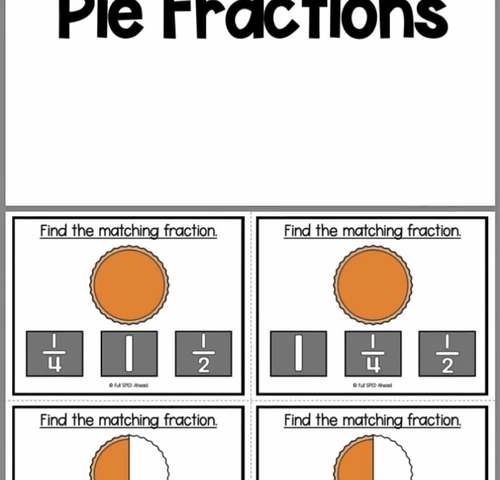 Identifying Fractions in Food Task Cards for Special Education | TpT