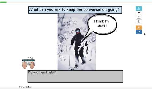 Asking Questions Winter Themed Topic Maintenance Boom Cards™ by Aimee ...