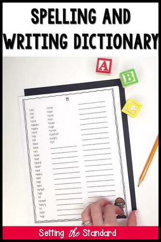 Spelling Dictionary Digital and Print Bundle by Setting the Standard
