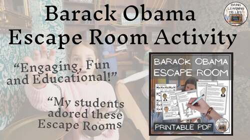 Barack Obama Escape Room | Social Studies & History Activity | TPT