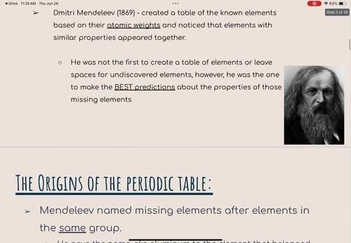 Periodic Table Presentation and Notes Bundle by Elemental Excellence