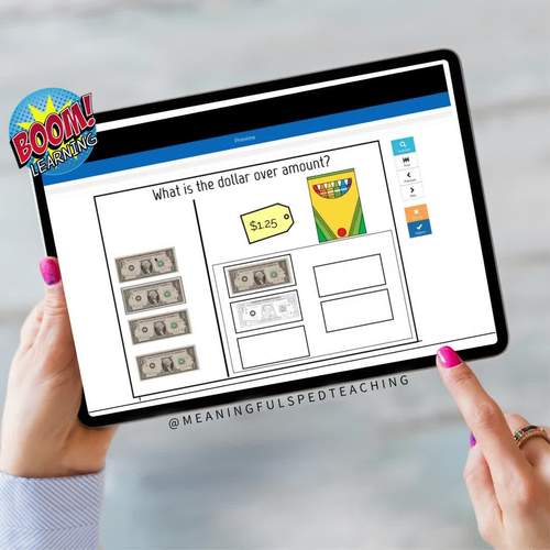 Back to School Life Skills Errorless Counting Money Next Dollar Up Boom ...