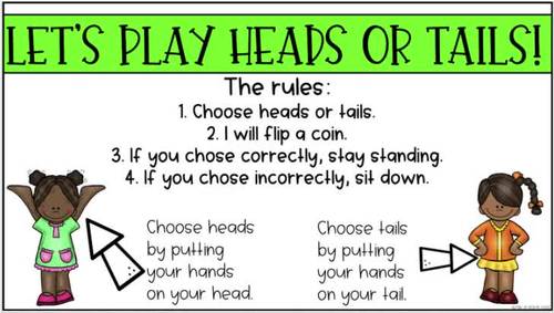 Morning Meeting Game | Heads or Tails | Distance Learning | TpT