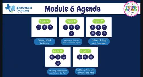 Bluebonnet Math 3rd Grade: Module 7 by The Rushing Resource Room