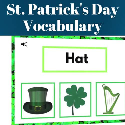 St. Patrick's Day Vocabulary Game- Boom Cards by Disha Digital School