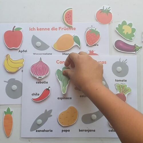 Preschool curriculum,Toddler busy book,Fruits and Vegetables ,Learning ...
