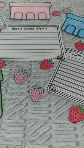 Strawberry Name Craft and Writing by Brittani Black | TPT