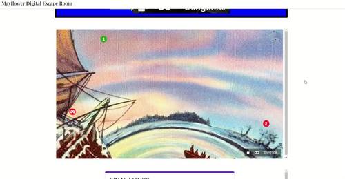 Mayflower DIGITAL ESCAPE ROOM for Google Drive® by Think Tank | TPT