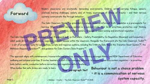 The Calm Classroom Model™ — Teacher Guide & Toolkit | Whole-School ...