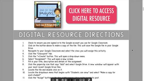 Middle School End of Year Activity: Teach the Teacher! PBL | TPT