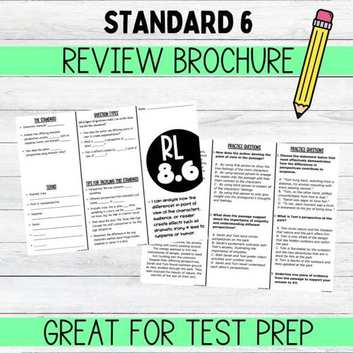 R.L. 8.6_LITERATURE STANDARDS BROCHURE by Kirk's Klassroom | TPT