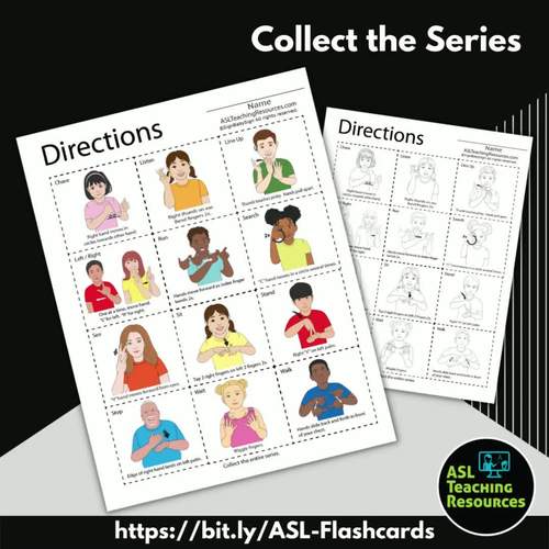 ASL Emotions and Feelings Flashcards / Social Emotional Learning / Sign ...