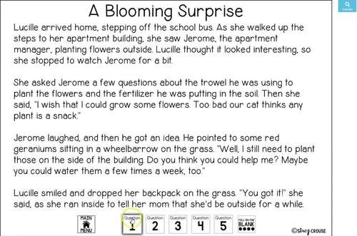 Spring Passages & Short Stories for Comprehension and Inferencing BOOM ...